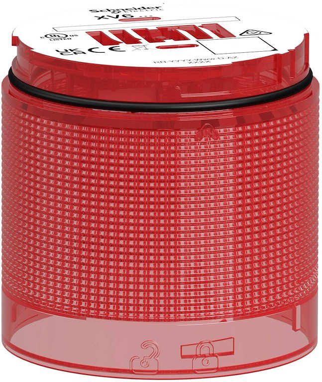 SCHNEIDER XV6C64 26.4 V, 24 V IP65 60 mm crvena