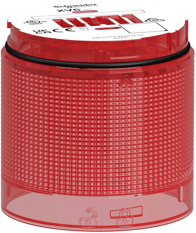 SCHNEIDER XV6C54 26.4 V, 24 V IP65 60 mm crvena