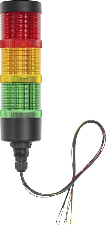TRU COMPONENTS TC-HBJD-55A-D/3/RYG/24V/IP65 24 V/DC, 24 V/AC IP65 55 mm crvena, zuta, zelena