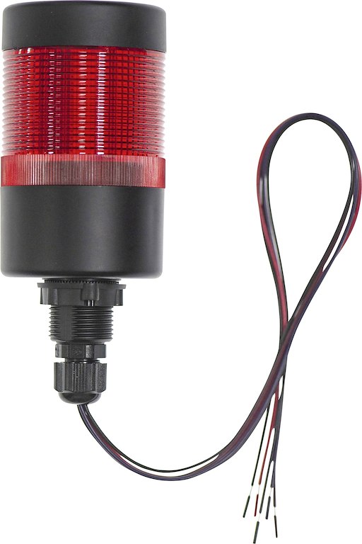 TRU COMPONENTS TC-HBJD-55A-D/1/R/24V/IP65 24 V/DC, 24 V/AC IP65 55 mm crvena
