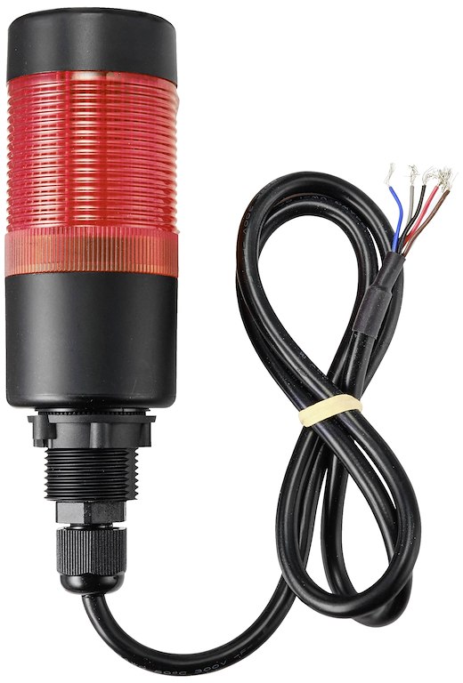 TRU COMPONENTS TC-11469356 24 V/DC, 24 V/AC IP65 40 mm crvena