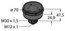 TURCK B-TL70DXN2-Q5 IP65