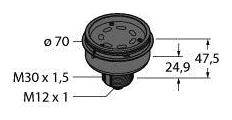 TURCK B-TL70-Q8 IP65 crna