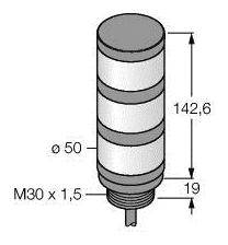 TURCK TL50GYR IP67 50 mm