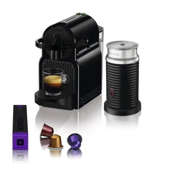 Nespresso Aparat za kafu Inissia + Aeroccino - Crni