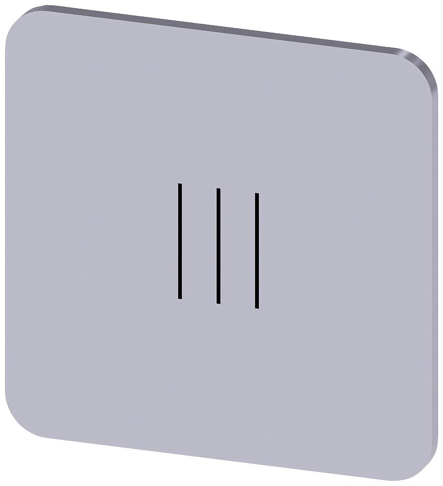 Siemens 3SU1900-0AF81-0QD0 dodatna oprema srebrna, crna (pak. 10 kom)