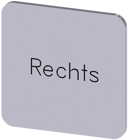 Siemens 3SU1900-0AF81-0AH0 dodatna oprema srebrna, crna (pak. 10 kom)