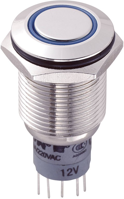 TRU Components LED antivandal taster medenina 250 V/AC