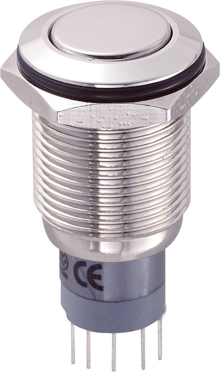 TRU Components LAS2GQF-11Z/N/P antivandal prekidač nikelj 250 V/AC