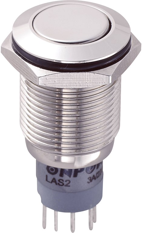 TRU Components LAS2GQF-11/N/P antivandal taster nikelj 250 V/AC