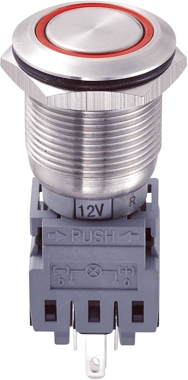 TRU Components LED antivandal prekidač legirani čelik 250 V/AC