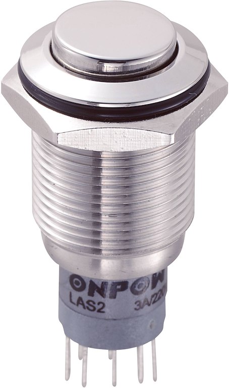 TRU Components LAS2GQH-22/S/P antivandal taster legirani čelik 250 V/AC