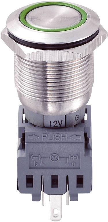 TRU Components LED antivandal prekidač legirani čelik 250 V/AC