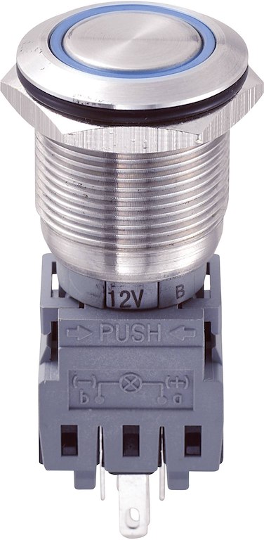 TRU Components LED antivandal prekidač legirani čelik 250 V/AC