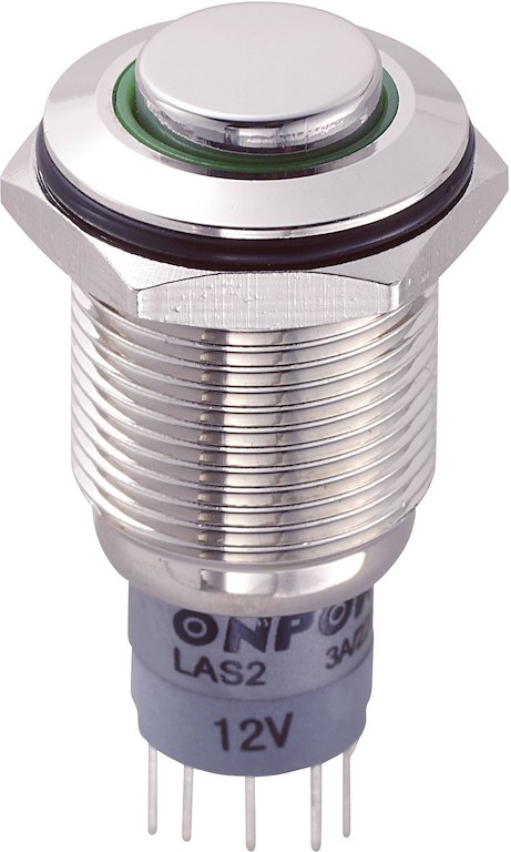 TRU Components LED antivandal taster medenina 250 V/AC