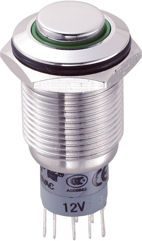 TRU Components LED antivandal prekidač legirani čelik 250 V/AC