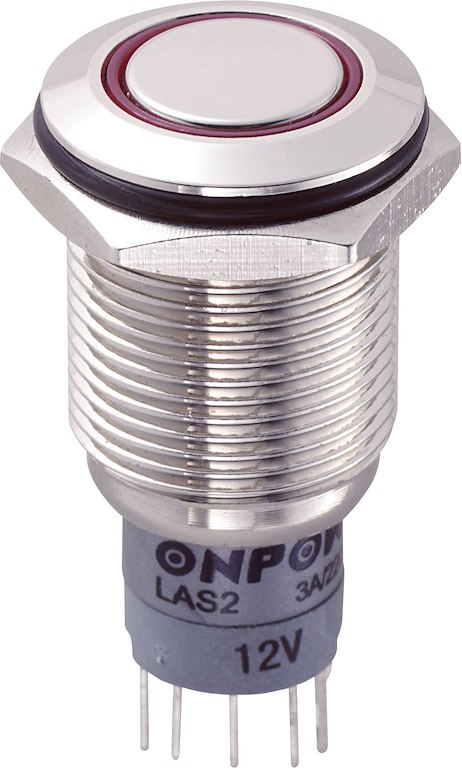TRU Components LED antivandal taster medenina 250 V/AC