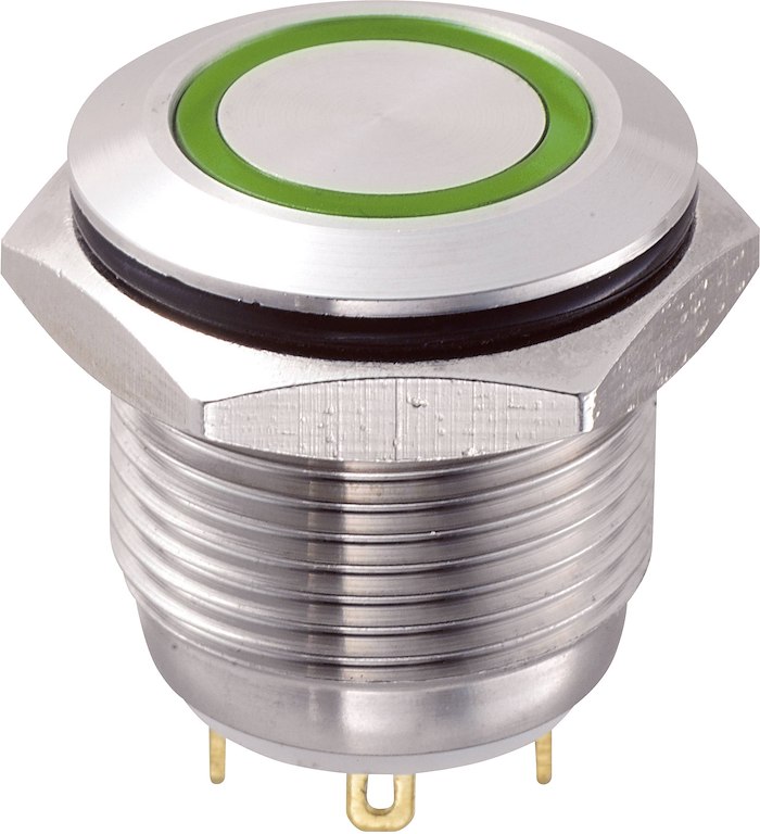 TRU Components LED antivandal taster legirani čelik 48 V/DC