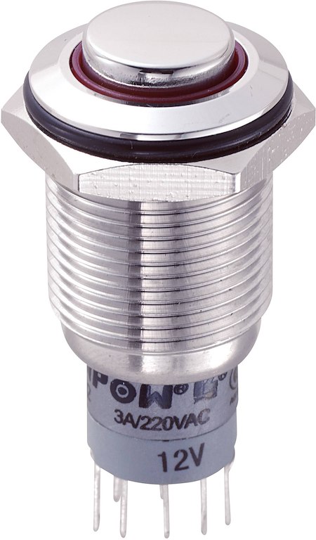 TRU Components LED antivandal prekidač legirani čelik 250 V/AC