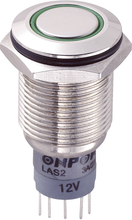 TRU Components LED antivandal taster medenina 250 V/AC