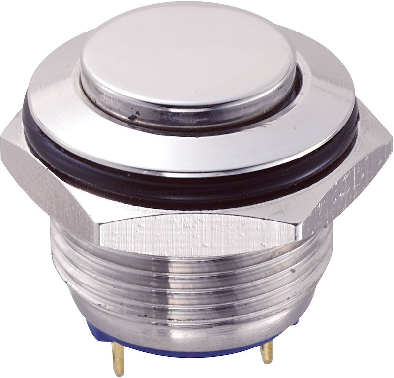 TRU Components GQ16H-10/J/S antivandal taster legirani čelik 48 V/DC