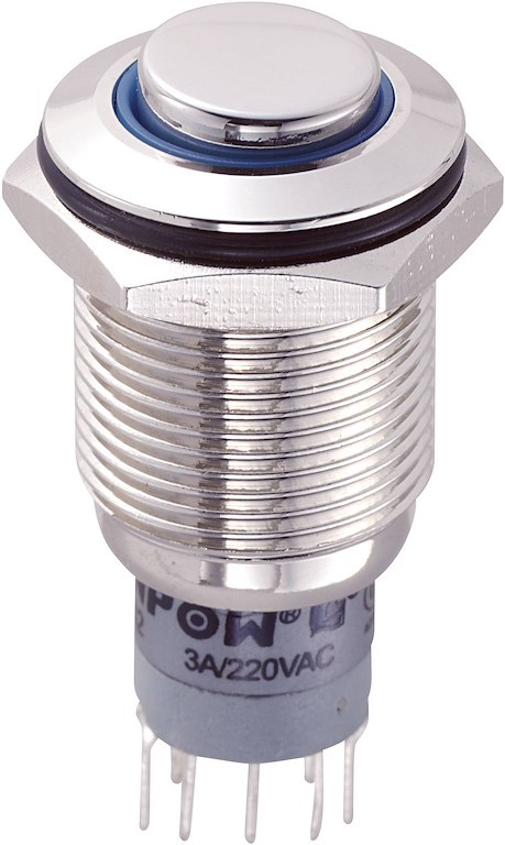 TRU Components LED antivandal prekidač nikelj 250 V/AC