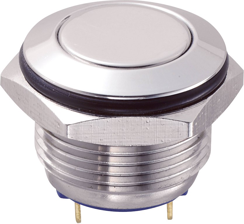 TRU Components GQ16F-10/J/S antivandal taster legirani čelik 48 V/DC