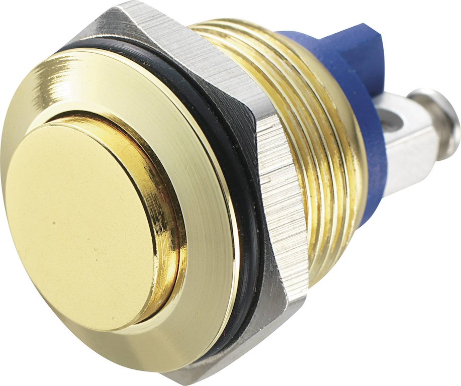 TRU Components GQ 16H-G antivandal taster zlata 48 V/DC