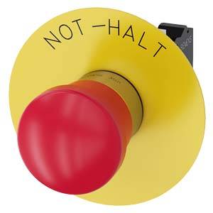 Siemens 3SU1150-1HA20-3PH0 pečurkasti taster za zaustavljanje u nuždi