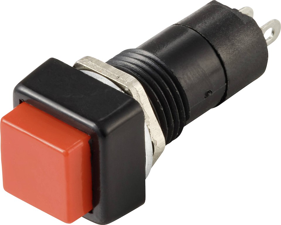 TRU Components TC-13599552 prekidač na pritisak (uklopni) crna, crvena 250 V/AC