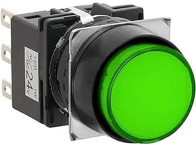 Idec LED taster zelena 24 V