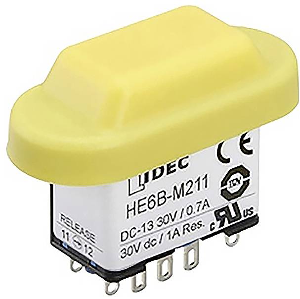 Idec HE6B Series dugme za potvrdu žuta