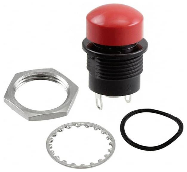 C & K Switches Push button PNP Series taster crvena 32 V/DC
