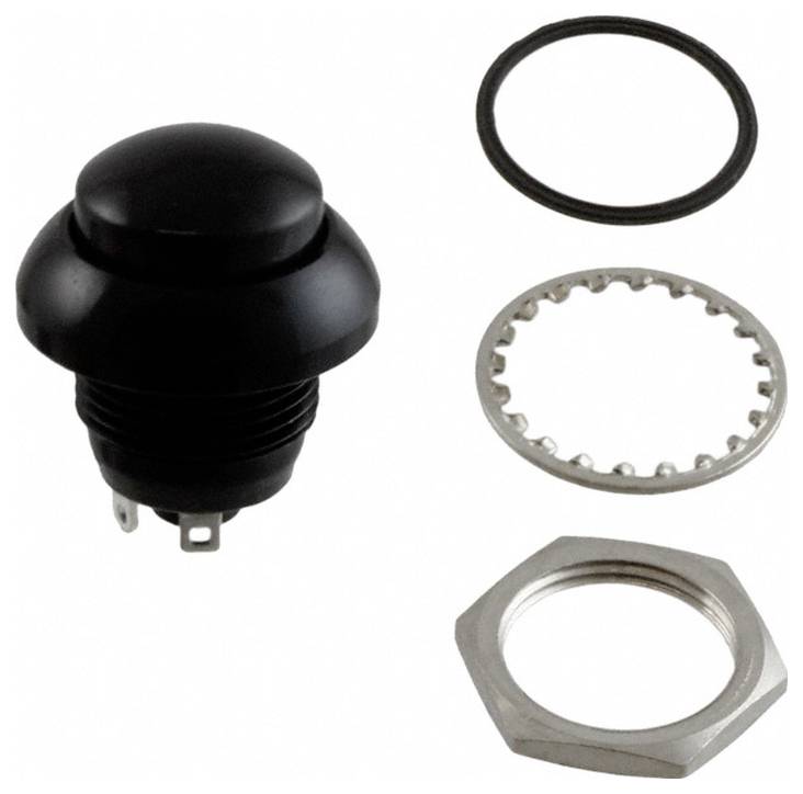 C & K Switches Push button NP Series taster crna 32 V/DC