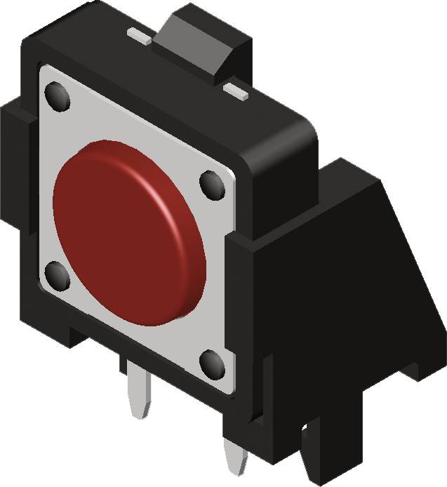 Diptronics DTSA-65R-V preklopno dugme crna/crvena 12 V/DC