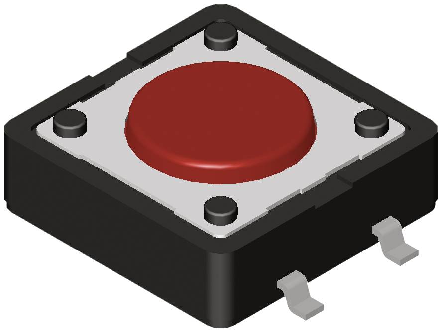 Diptronics DTSM-65S-V-T/R preklopno dugme crna/crvena 12 V/DC