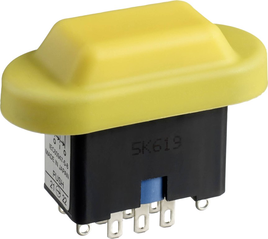 Idec HE6B-M211Y njihajući taster (klackalica) črna/rumena 125 V/AC, 30 V/DC