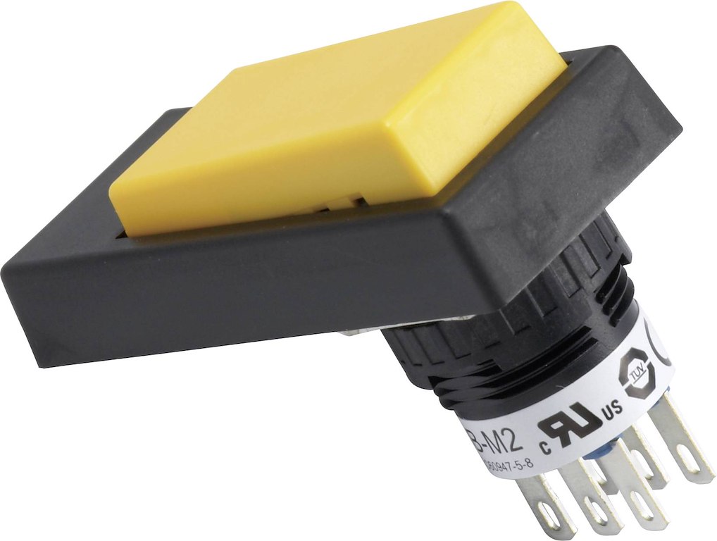 Idec HE3B-M2 njihajući taster (klackalica) črna/rumena 125 V/AC, 30 V/DC