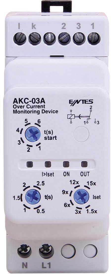 ENTES® AKC-03A nadzorni relej 230 V/AC
