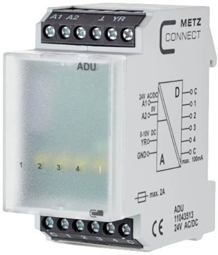Metz Connect 11043513 analogno-digitalni pretvarač 24 V/AC, 24 V/DC