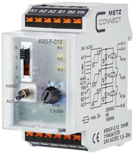 Metz Connect 1104341370 prekidač za granične vrednosti 24 V/AC, 24 V/DC