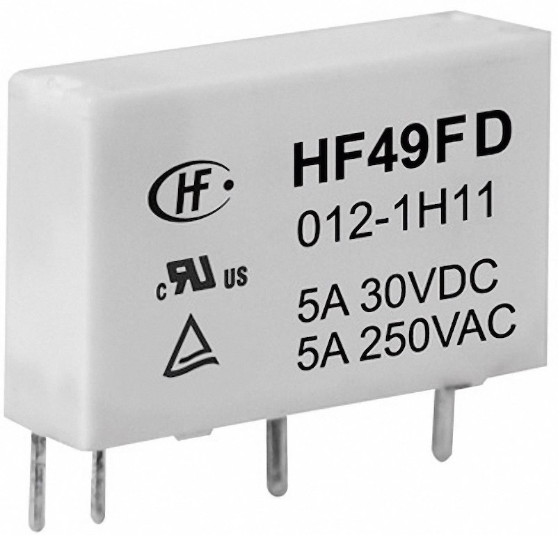 Hongfa HF49FD/012-1H12F relej za štampanu pločicu 12 V/DC 1 NO kontakt