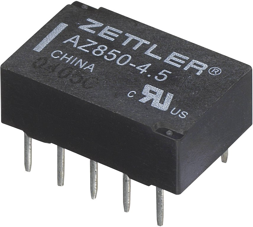Zettler AZ850P2-12 relej za štampanu pločicu 12 V/DC 2 CO kontakt