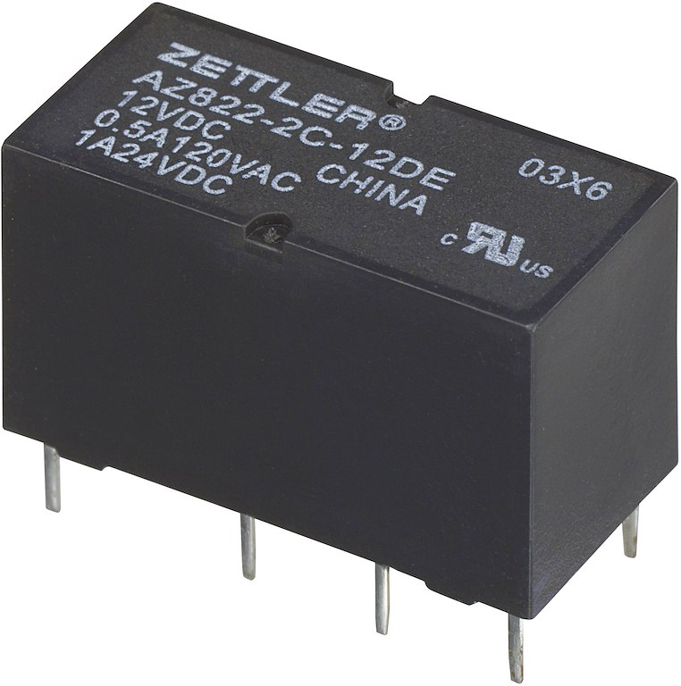 Zettler AZ822-2C-6DSE relej za štampanu pločicu 6 V/DC 2 CO kontakt