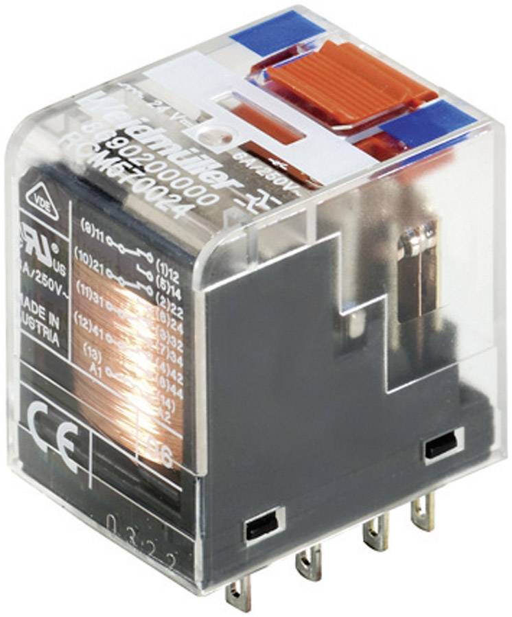 Weidmüller RCM570524 utični relej 24 V/AC 4 CO kontakt