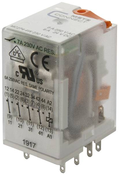 Metz Connect 110017051407 utični relej 230 V/AC 4 CO kontakt