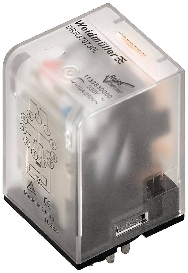 Weidmüller DRR373024L utični relej 24 V/DC 3 CO kontakt (pak. 10 kom)