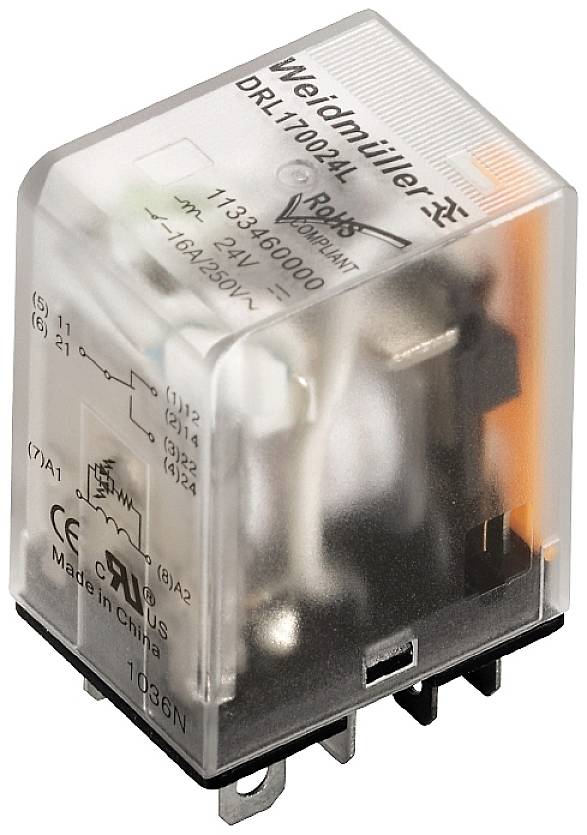 Weidmüller DRL173110L utični relej 110 V/DC 1 CO kontakt (pak. 20 kom)