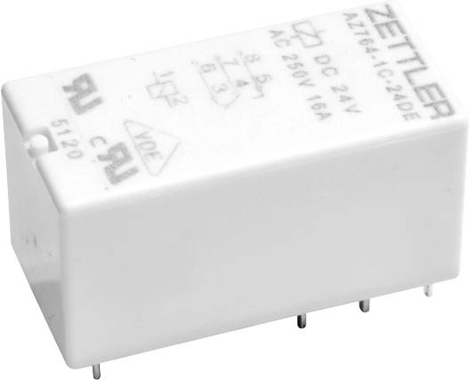 Zettler AZ764-1A-12D relej za štampanu pločicu 12 V/DC 1 NO kontakt