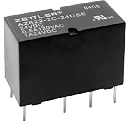 Zettler AZ822-2C-24DSE relej za štampanu pločicu 24 V/DC 2 CO kontakt